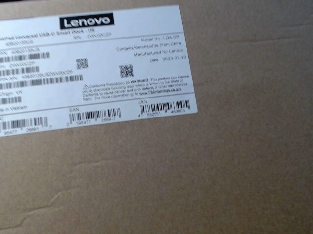 Lenovo ThinkPad Universal USB-C Smart Dock Station (40B20135US) SEALED ...