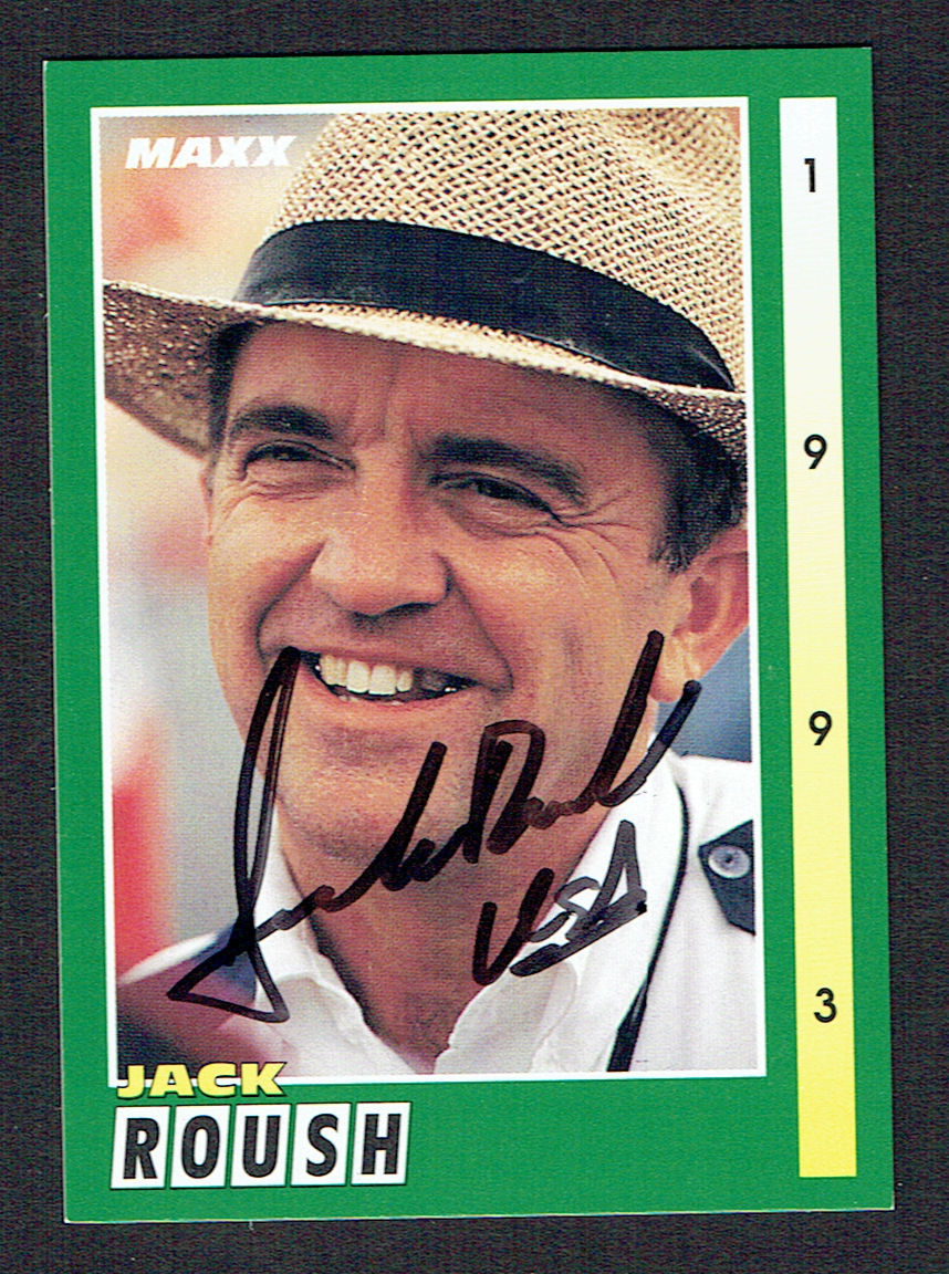 Jack Roush #104 signed autograph auto 1993 MAXX Nascar Trading Card | eBay