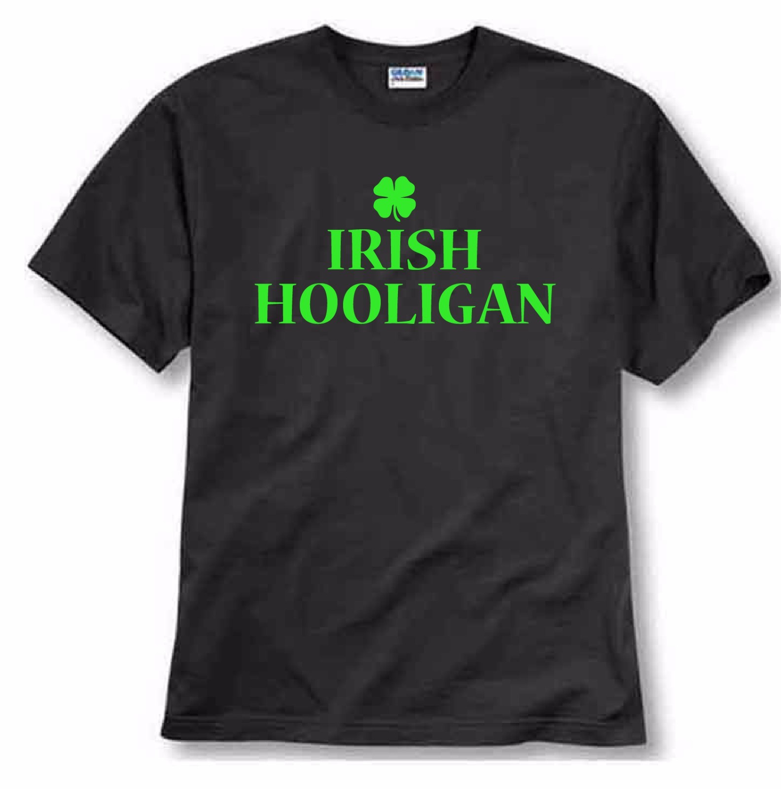 Irish Hooligan T-shirt Ireland St. Pattys shamrock 4 leaf clover ...