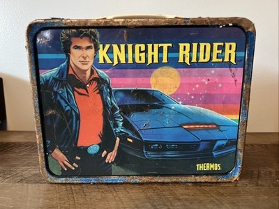Vintage 1983 Thermos - Knight Rider Metal Lunch Box - Retro 1980s ...