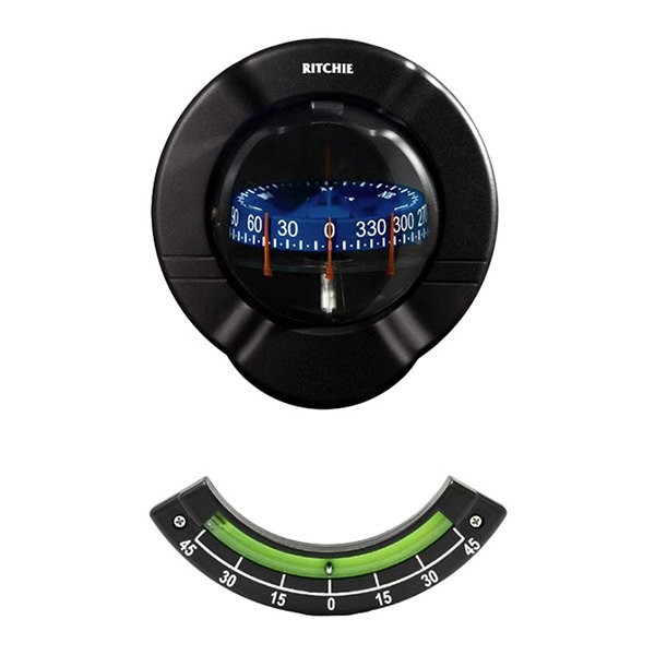 Ritchie SR2 Venture Black Bulkhead Mount Compass w Clinometer | eBay