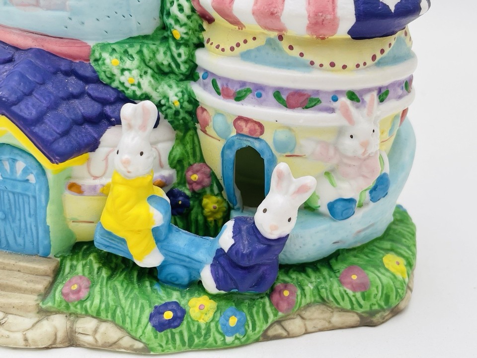 Bunny Lane Cottages 🌷 TICKET 🌷 Easter Village Bunnies Spring House ...