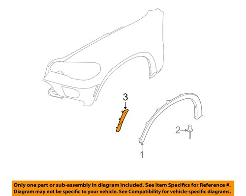 BMW OEM 07-10 X5 Fender-Reflector Right 63217162548 | eBay