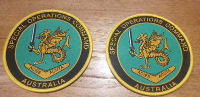 2 X Special Operations Command Australia Spec ops Commando Sas Army ...
