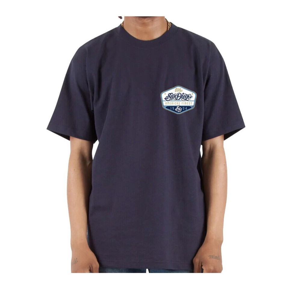 Dyse One "SD Patch" Short Sleeve Tee Navy Men's San Diego T-Shirt | eBay