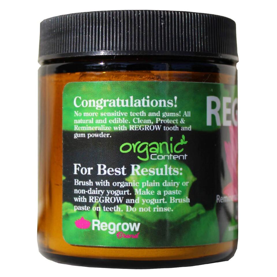 REGROW Remineralizing Tooth Powder - Whiter Teeth Naturally - Cleans ...