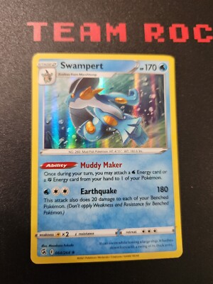 Pokémon TCG / Swampert / Fusion Strike 064/264 Holographic Rare | eBay