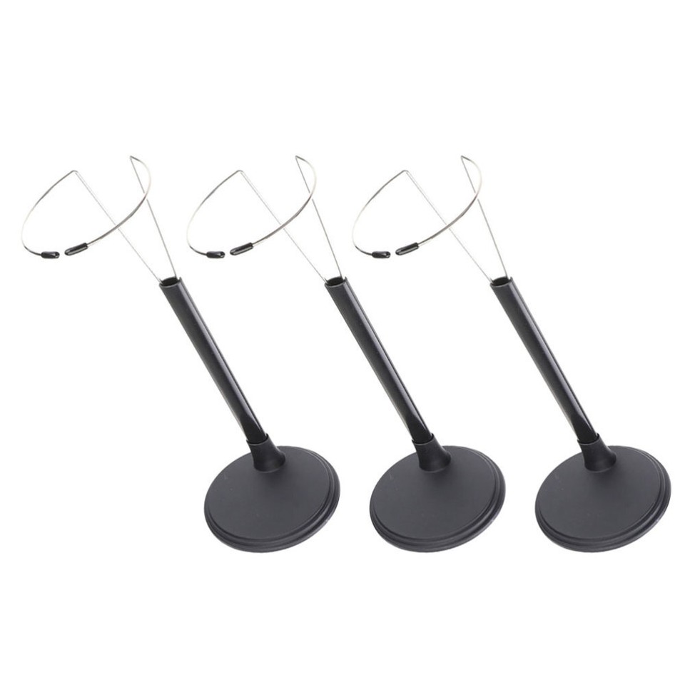 3 Pcs Doll Stand Stuffed Animal Display Figure Toy Rack Adjustable ...