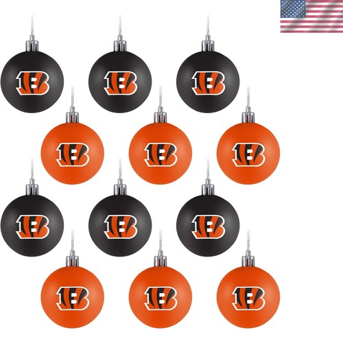 Officially Licensed Cincinnati Bengals 12-Pack Holiday Ornament Set ...