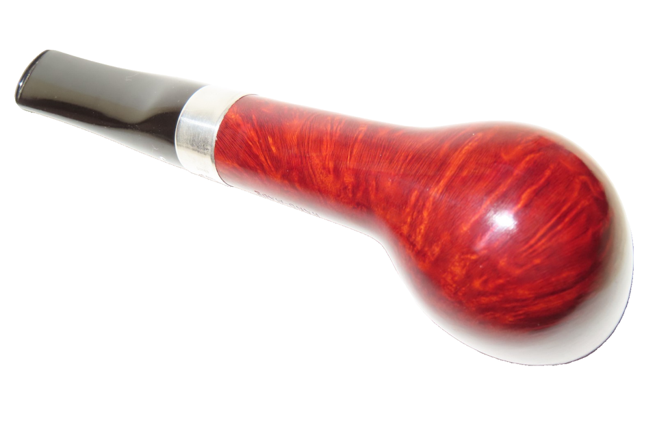 PETERSON'S UNSMOKED LARGE BILLIARD SHAPED PIPE W/ STERLING SILVER BAND ...