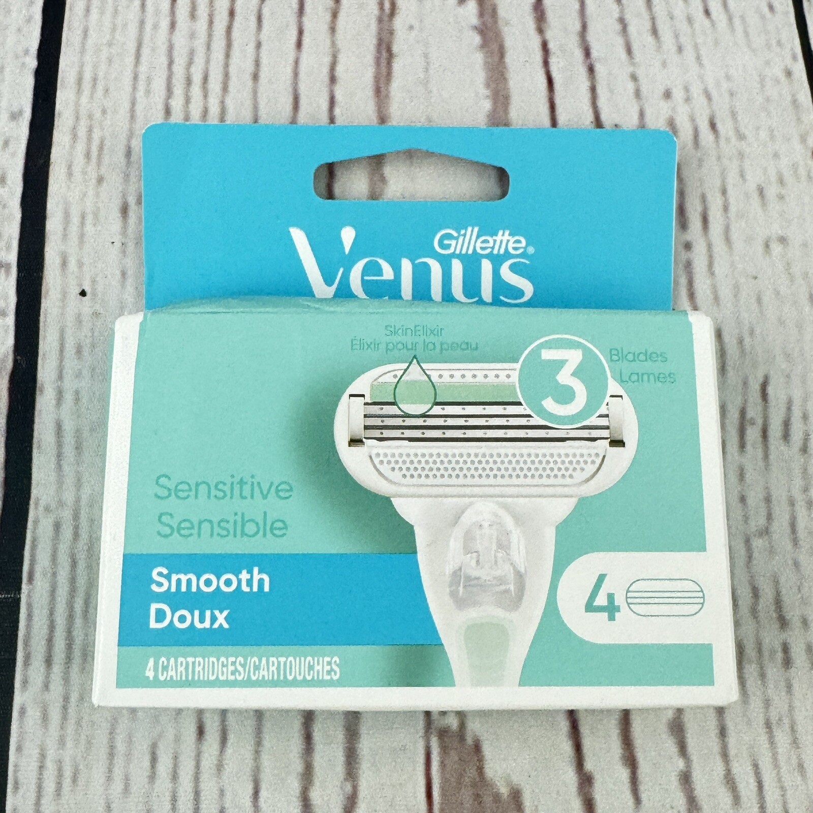 Gillette Venus Smooth Sensitive Women's Razor Blade Refills - 4pcs for ...
