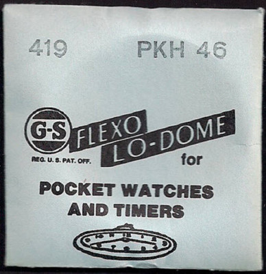 GS Crystals - Flexo Lo-Dome for Pocket Watches and Timers - Various ...