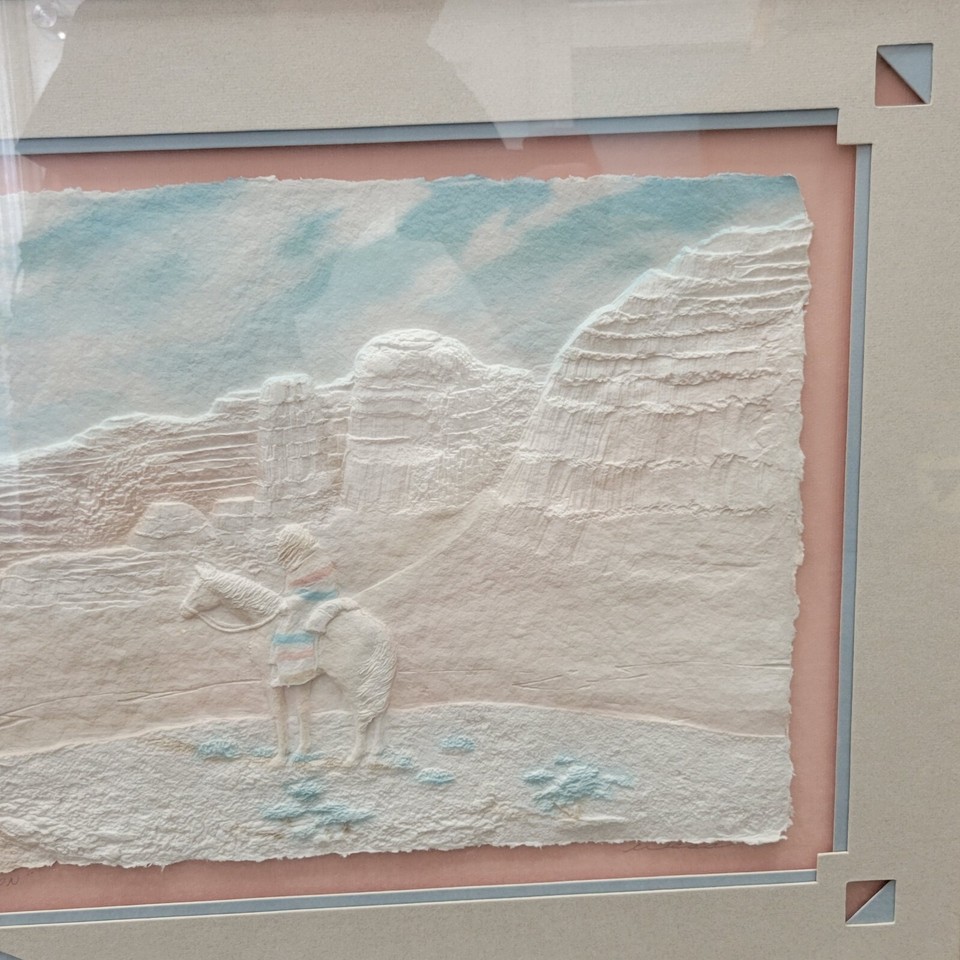 Figi Graphics Signed By Wess Dahlburg Navajo Canyon Cast Paper 3D Art ...