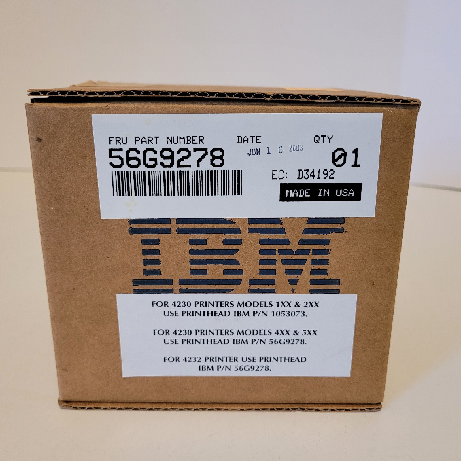 IBM Dot Matrix 4230 4232 9 Pin High Speed Print Head 56G9278 for sale ...