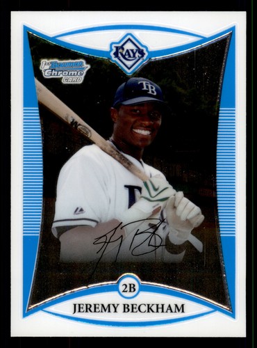 2008 Bowman Draft Picks & Prospects Jeremy Beckham #BDPP23 DP Tampa Bay ...