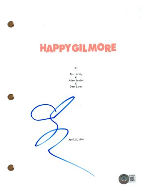 Adam Sandler Signed Autograph Happy Gilmore Movie Script Screenplay ...