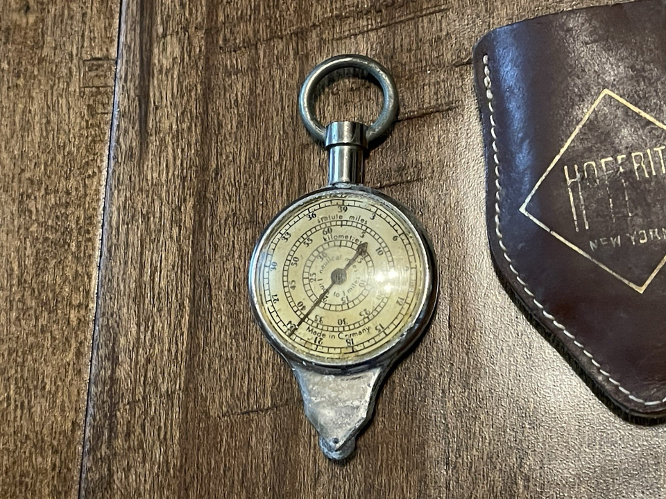 Vintage Hoffritz 2 Sided German Opisometer Map Measure Tool w/ Original ...