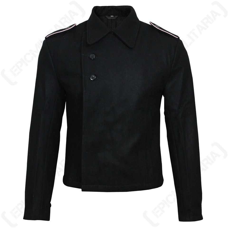 German Elite Black Panzer Wrap - WW2 Army Tunic Jacket Repro Uniform ...