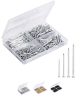Nail Assortment Kit, 600 Pcs, 4 Sizes, Silver, Small Nails for Hanging ...