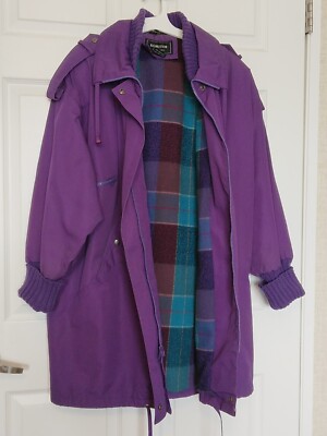 Komitor Fully Lined Women Coat Size 18W Purple | eBay
