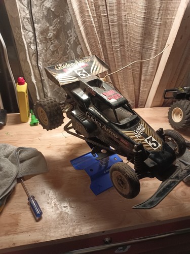 Vtg Radio Shack Golden Arrow R/C Frame Buggy Dune Buggy Car w/ Remote ...