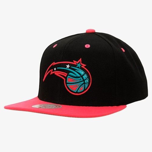 Mitchell & Ness Black/Pink NBA Orlando Magic Santa Ana 2-Tone Snapback ...