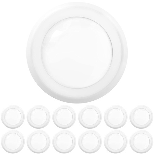 Sunco 12 Pack 5/6” LED Disk Lights Flush Mount Ceiling Light Fixture ...