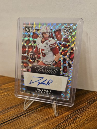2025 Mosaic Football NIL Future Scripts Dylan Raiola Auto Silver Prizm ...