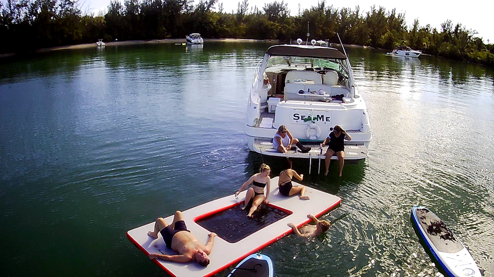 Inflatable Lake Mat, Splash Pad, inflatable lake pad, lake water mat ...