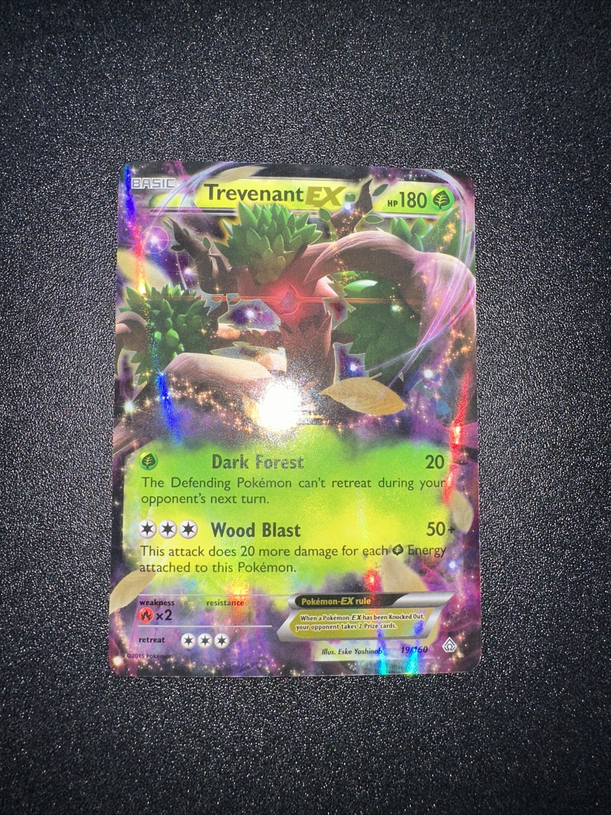 Pokémon TCG Trevenant-EX Primal Clash 19/160 Holo Holo Rare EX for sale ...