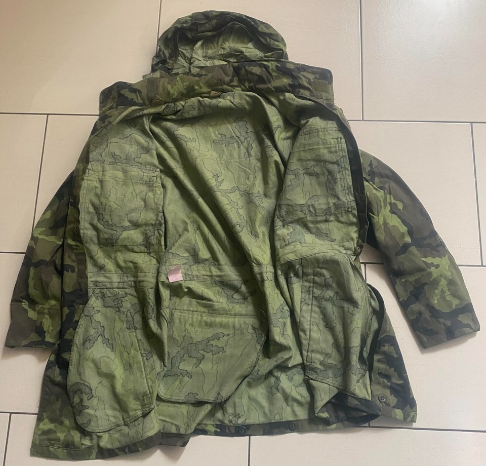 CZECH ARMY HOODED JACKET PARKA M95 CAMO Unissued size 176-100 | eBay