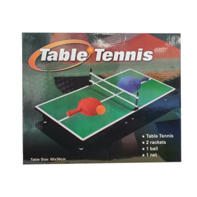 Table Tennis Mini Small 30cm x 60cm Ping Pong Set 2 Rackets 1 ball ...