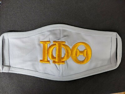 Iota Phi Theta Face Mask Cover White Iota Polyester Fraternity Face ...