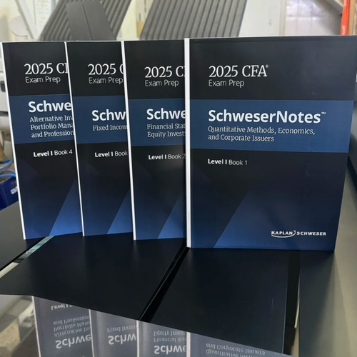 2025 CFA Level 1 Exam Prep Kaplan Schweser Notes Mini Books 1-4 ...