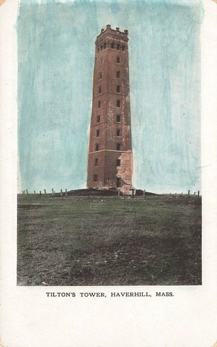 TILTON'S OBSERVATION TOWER POSTCARD HAVERHILL MA MASSACHUSETTS 1906 | eBay