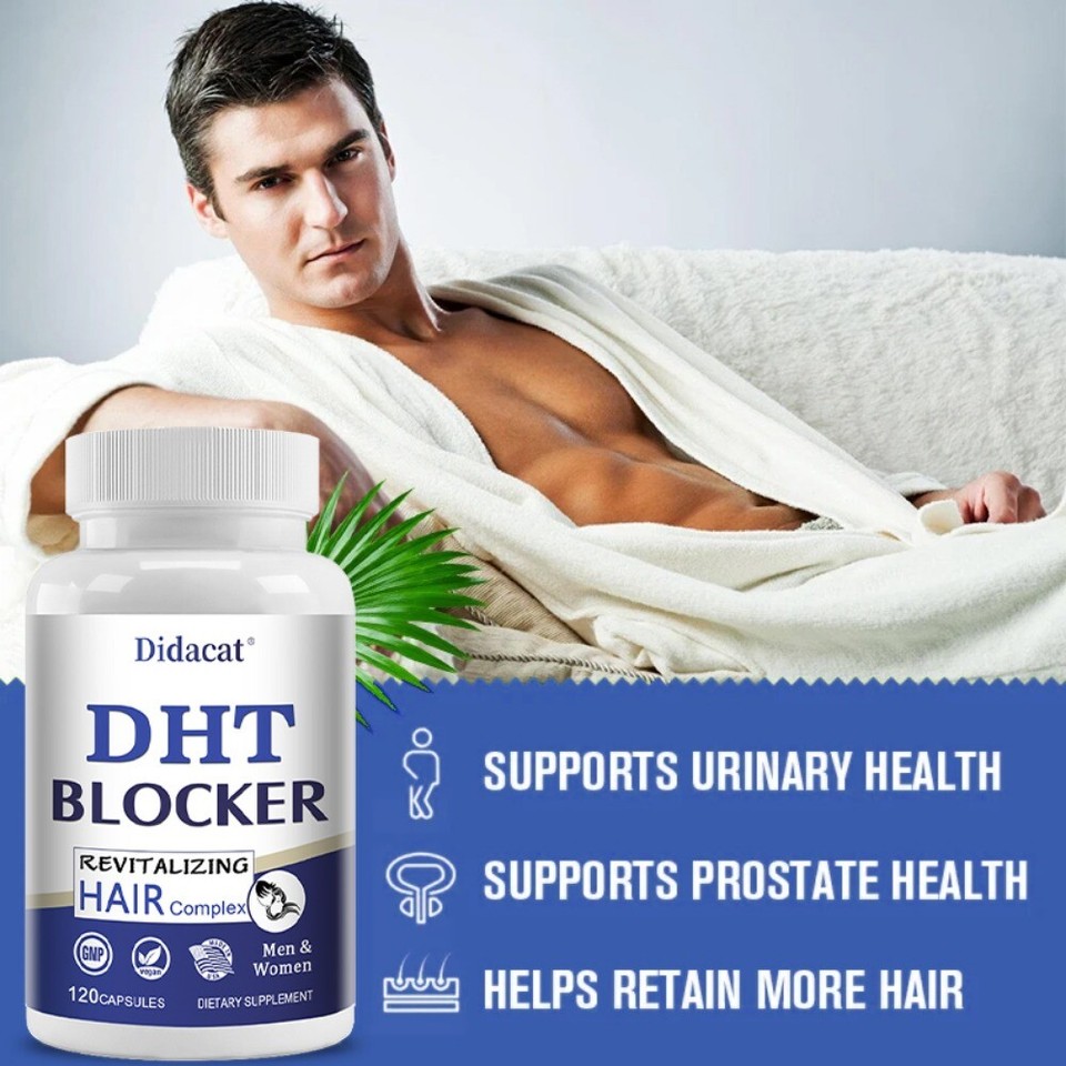 DHT Blocker with Biotin - Boosts Hair Growth Best Hair Vitamins For ...