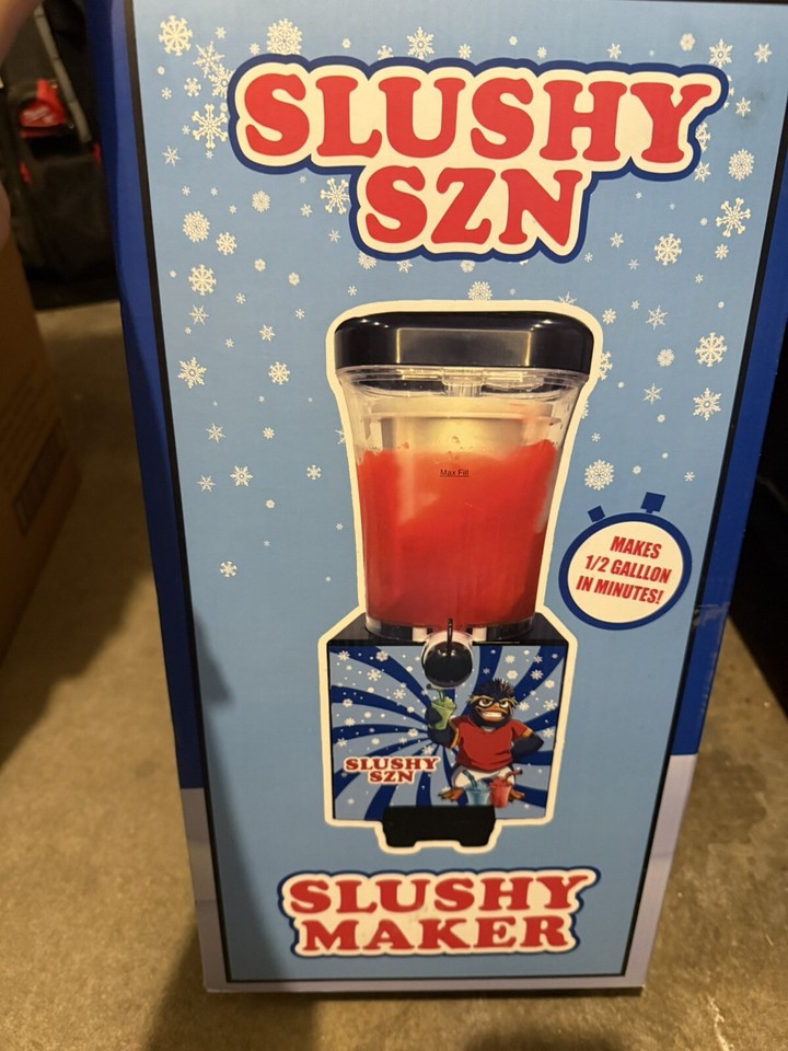 Slushy Szn Counter-Top Sized Slushie Machine, Turns Any Sugary Drinks ...