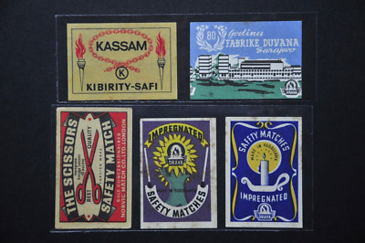 Vintage Matchbox Labels (1960s-1970s) - 5 pieces (ML155) | eBay
