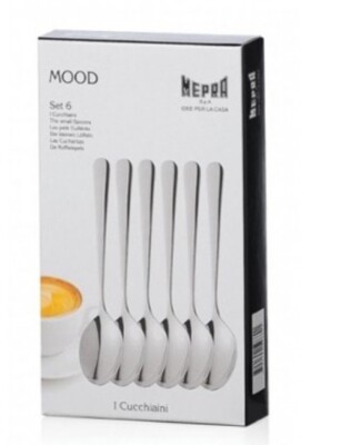 6 Cuillères À Café, Modèle Mood, Marque Mepra, Acier Inox 18/10 Neuf | eBay