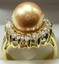 Noblest 10mm South Sea shell pearl Gemstone Jewelry 14K GP Ring Size: 7 ...