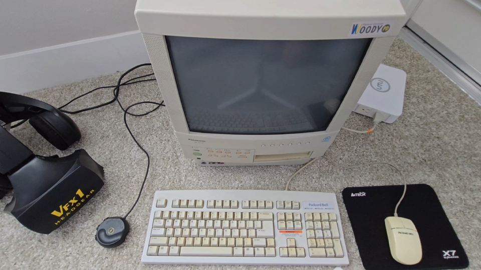 VTG Very RARE Desktop Vintage Retro Computer Panasonic CRT Monitor TV ...