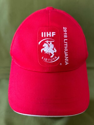 NEW NWOT RED 2018 IIHF WORLD CHAMPIONSHIPS LITHUANIA STRAPBACK CAP | eBay