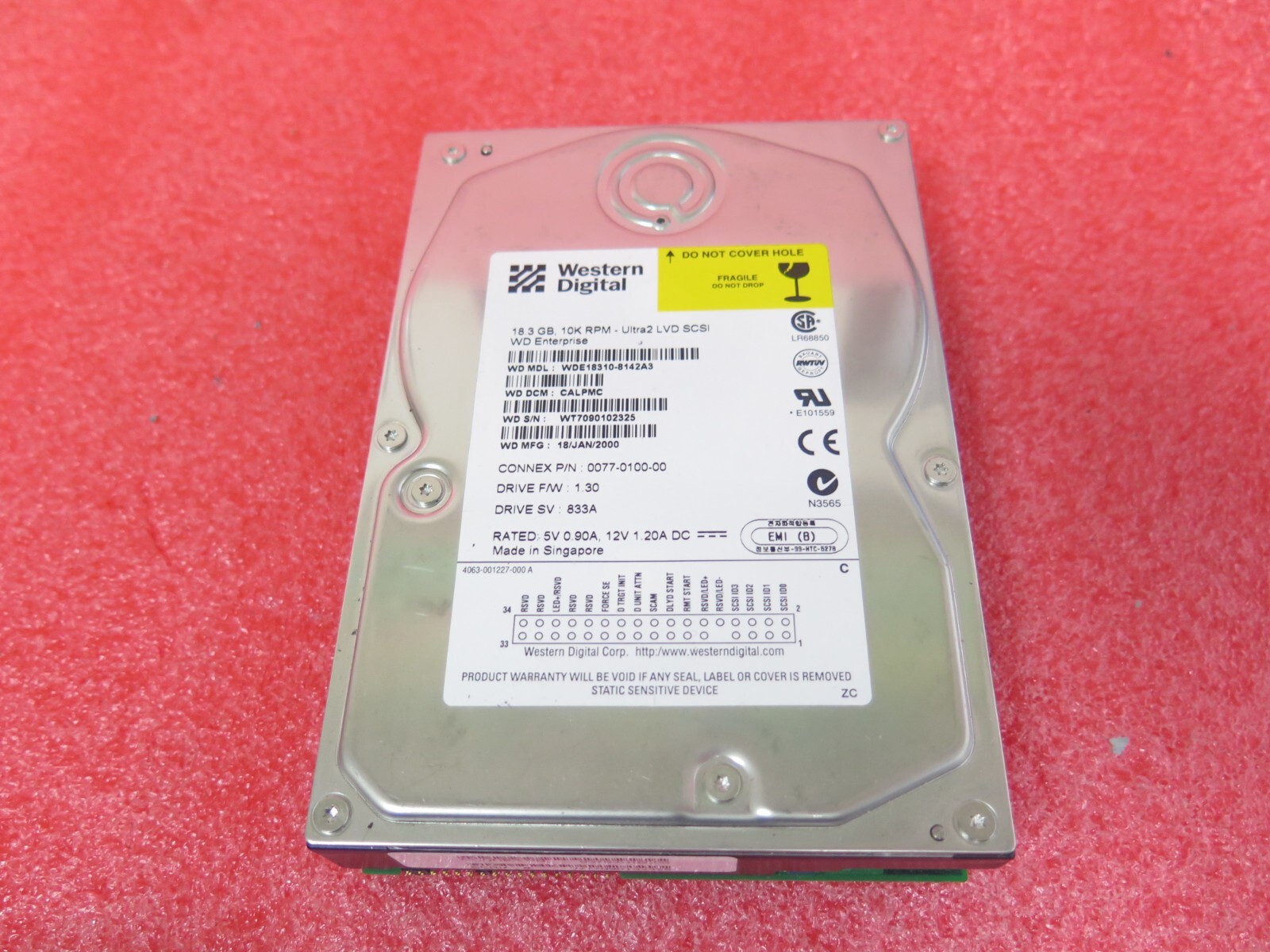 Western Digital WDE18310-8142A3 18GB 10K SCSI-SCA Hard Drive 3.5 3H | eBay
