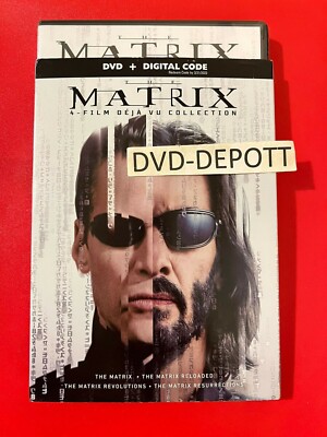 Matrix 4-Film Deja Vu Collection (DVD + Digital) & Slipcover New Free ...