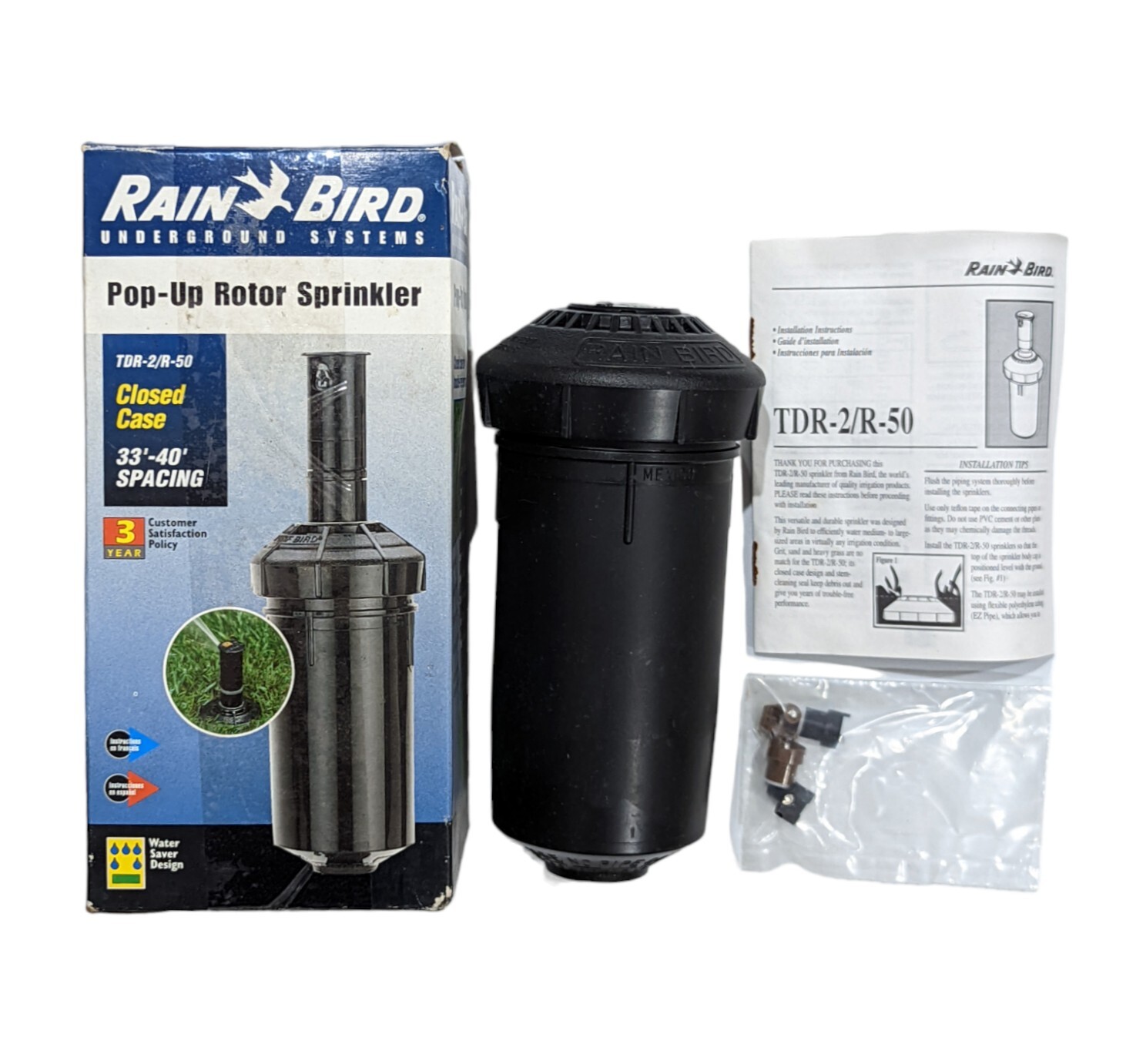 Rain Bird R-50/TDR-2 Pop Up Rotor Sprinkler 3.0 Nozzle Rainbird R50 ...