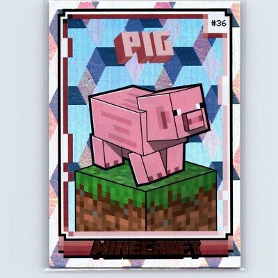 2024 Panini Minecraft Pig #36 Cubic | eBay