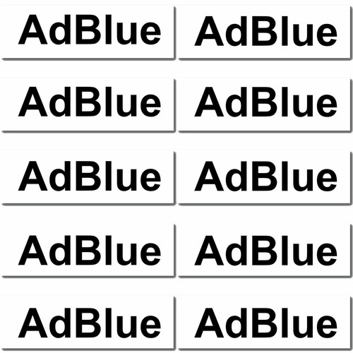 10 Stück AdBlue Aufkleber Sticker Auto Hinweis Tank Tankdeckel ...