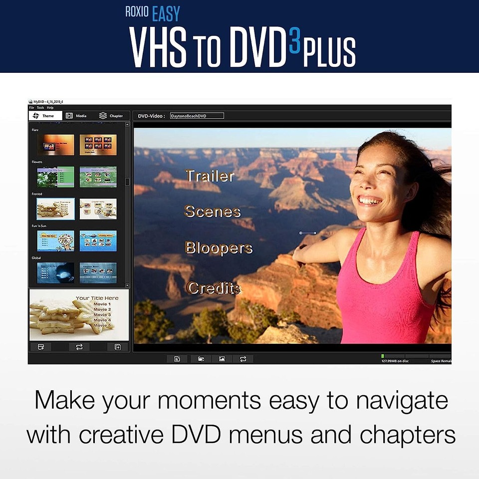 Easy VHS to DVD 3 Plus-VHS, Hi8, V8 Video to DVD or Digital Converter ...