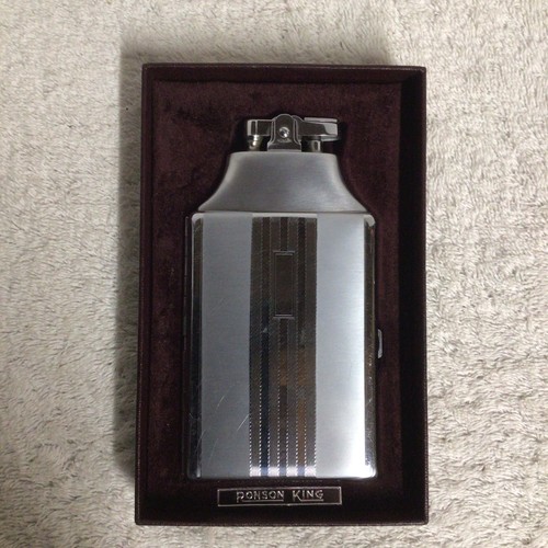 King Fashioned by Ronson® Lighter, Cigarette Case, Original Box & Pouch ...