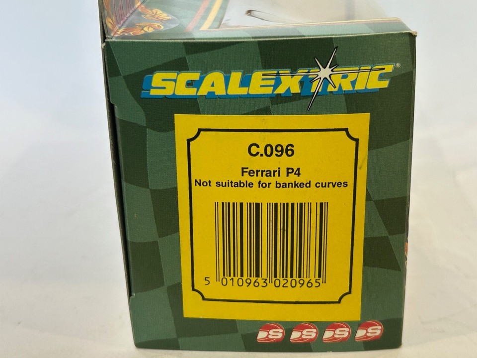 Scalextric C96 Ferrari P4 (Red) 1/32 scale slot car NIB | eBay